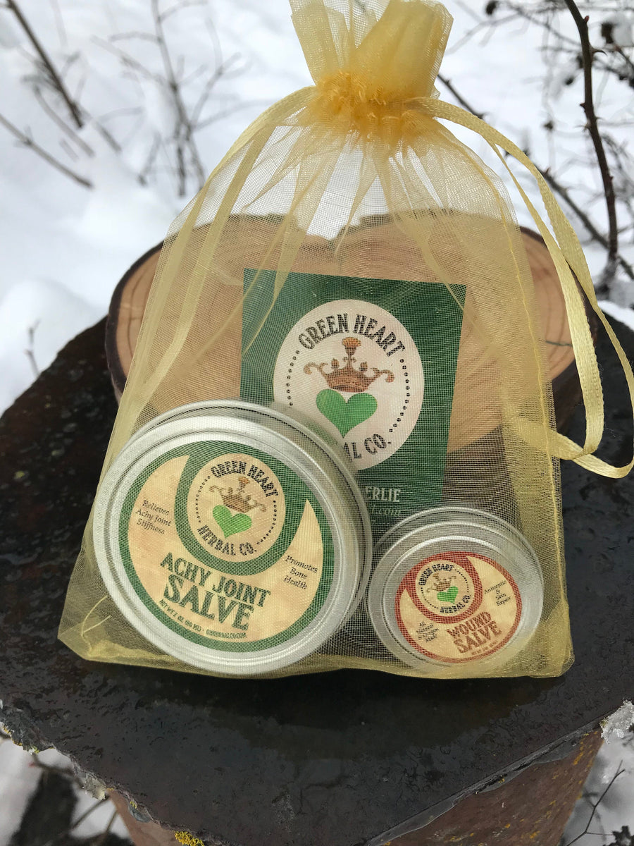 A. Joint Gift Package (2oz Achy Joint Rub & .5oz Wound Salve) – Green ...